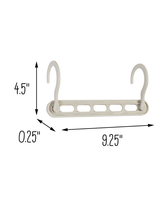 Honey Can Do Cascading Collapsible Plastic Hangers, 20 pack - Macy's
