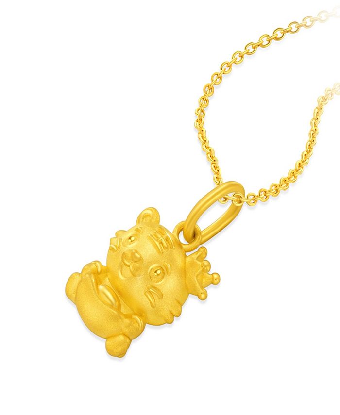 Chow Tai Fook Year of Tiger Charm in 24K Gold - Macy's