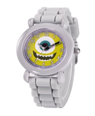 ewatchfactory Boy's Disney Monsters Gray Silicone Strap Watch 32mm - Macy's