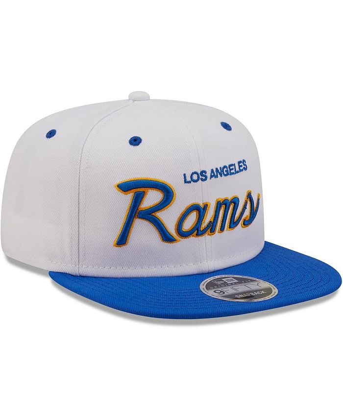 New Era Men's White and Royal Los Angeles Rams Sparky Original 9FIFTY ...