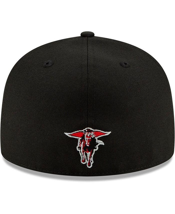 New Era Men's Black Texas Tech Red Raiders Logo Basic 59FIFTY Fitted ...