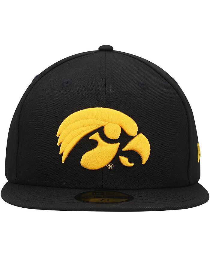 New Era Men's Black Iowa Hawkeyes Primary Team Logo Basic 59FIFTY ...