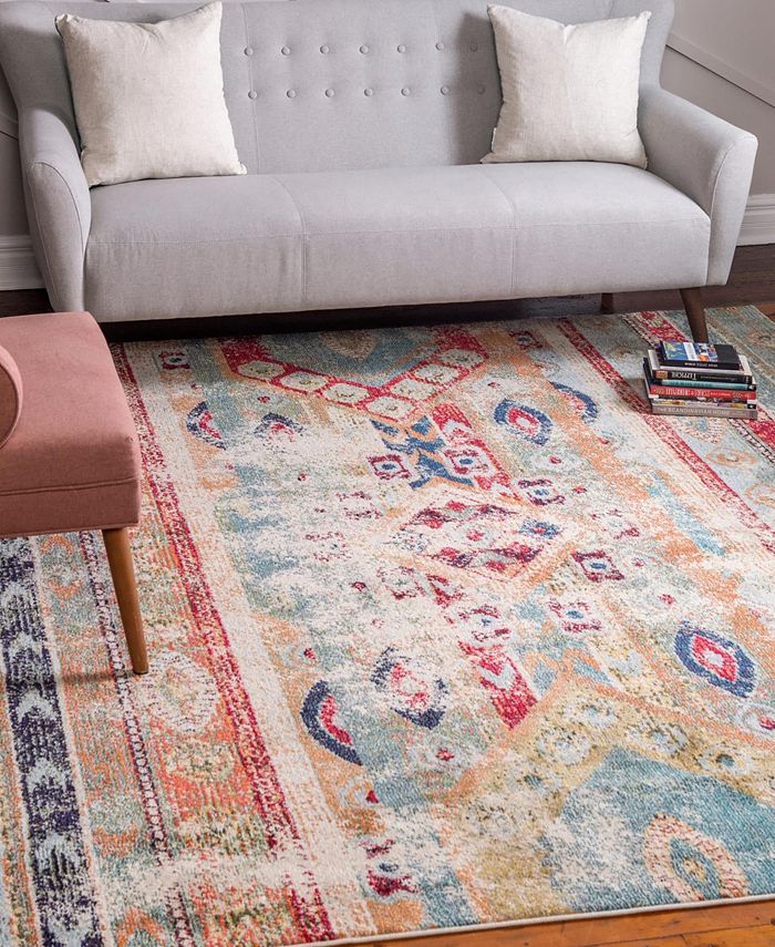 Bayshore Home BH Arcata II Yellowstone 8' x 8' Square Area Rug - Macy's