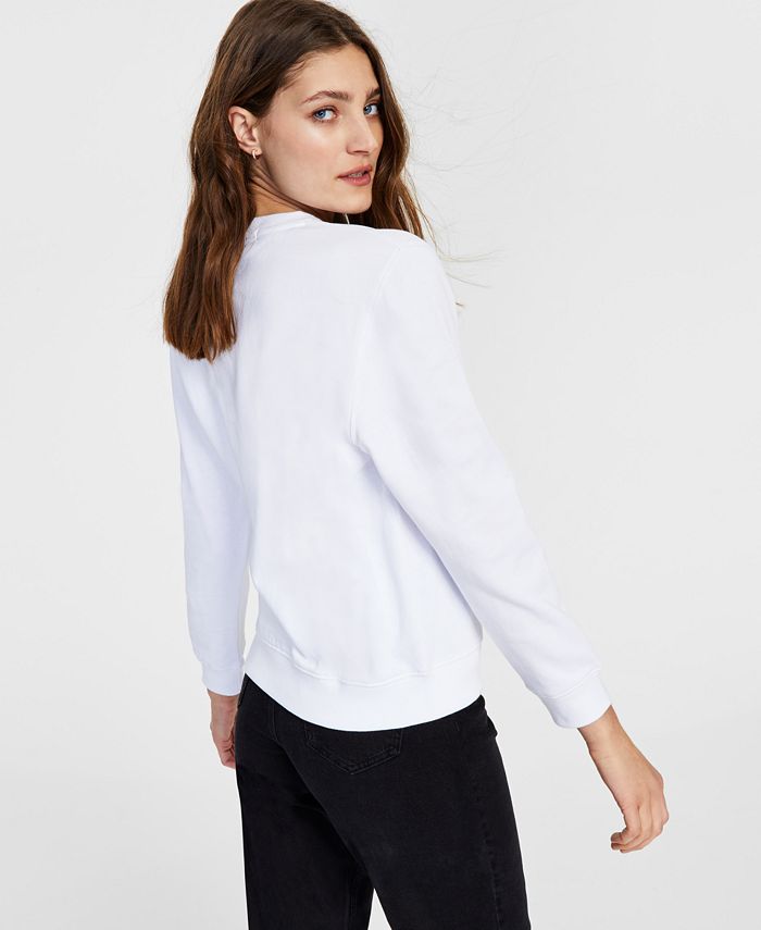 French Connection Embroidered Sweatshirt - Macy's