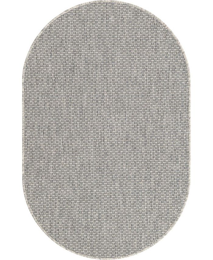 Bayshore Home Outdoor BH Pashio Solid 3'3" x 5'3" Oval Area Rug - Macy's