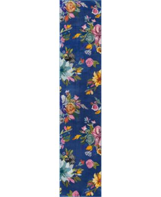 Bayshore Home Prunus Laura 2'7" x 12' Runner Area Rug - Macy's