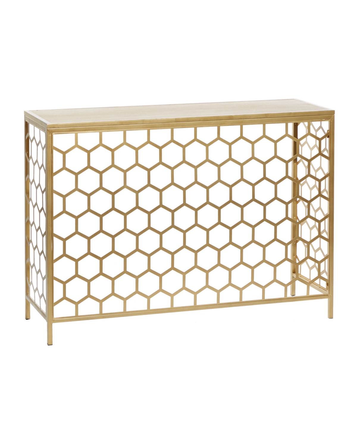 Click here for Metal Contemporary Console Table - Gold-Tone prices