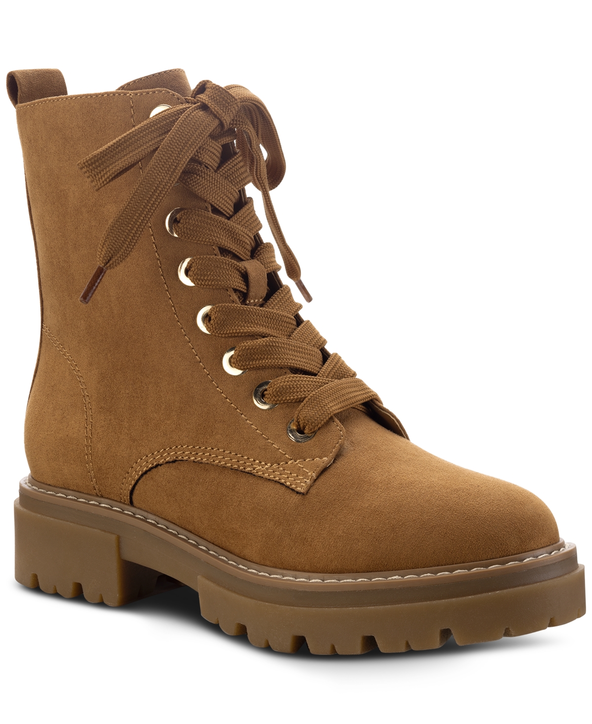 Sun + Stone Tiiaa Lug Sole Combat Boots, Created For Macy's Women's ...