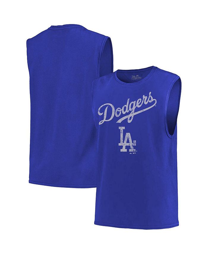 Majestic Men's Royal Los Angeles Dodgers Softhand Muscle Tank Top - Macy's