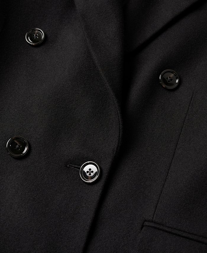 MANGO Women's Double-Breasted Wool Coat - Macy's