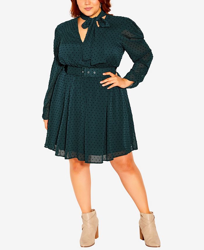 City Chic Trendy Plus Size Size Adore Me Dress - Macy's