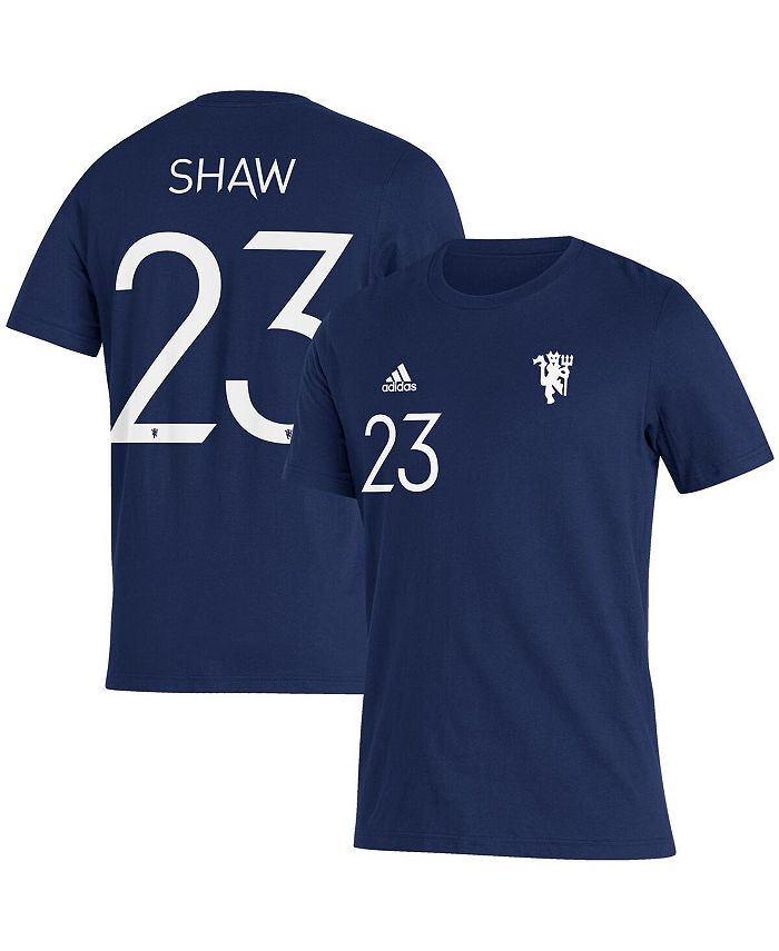 adidas Men's Luke Shaw Navy Manchester United Name and Number Amplifier ...