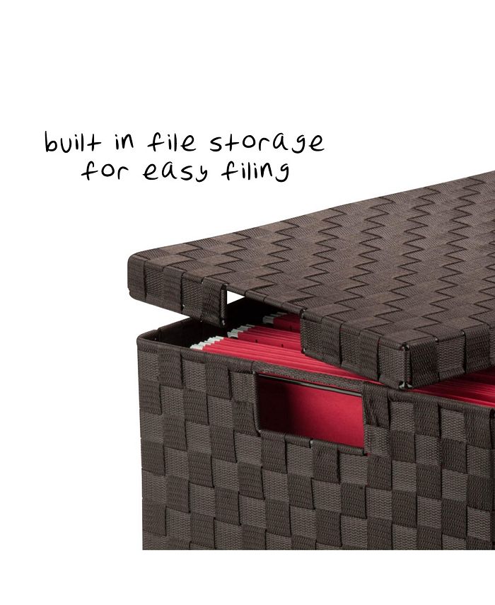 Honey Can Do Large Woven File Box - Macy's