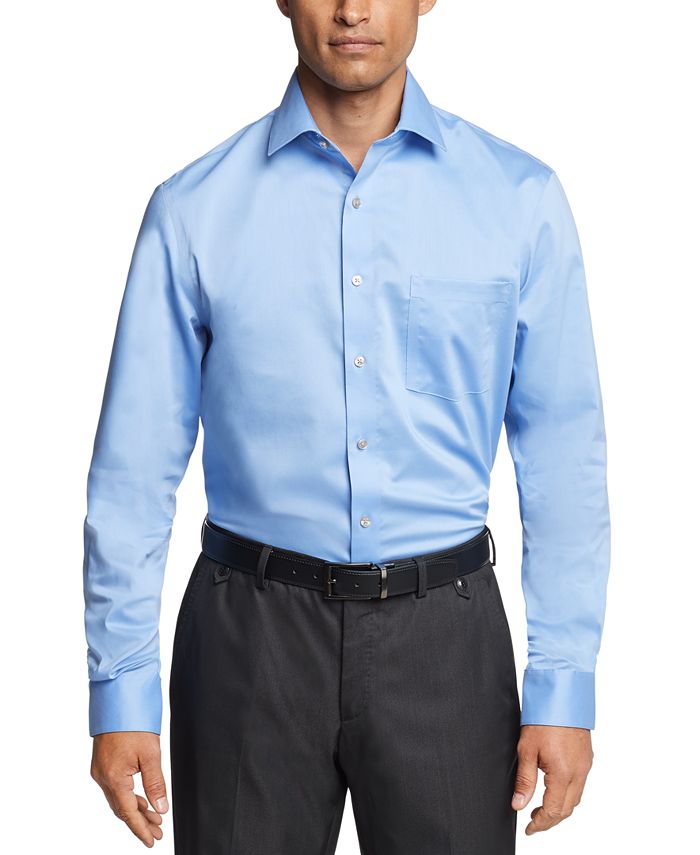 Van Heusen Men's Regular-Fit Ultraflex Dress Shirt - Macy's