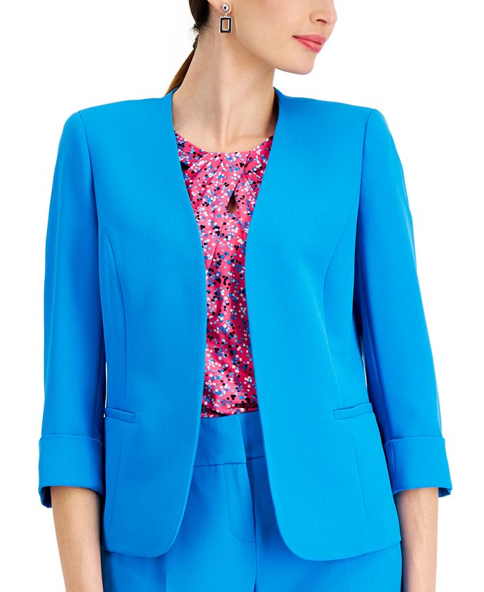 Kasper Open-Front Cardigan Blazer, Regular and Petite Sizes - Macy's