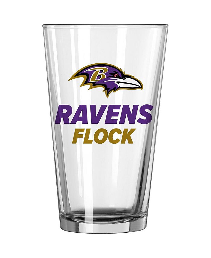 Logo Brands Baltimore Ravens 16 oz Team Slogan Pint Glass - Macy's