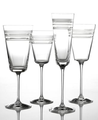 kate spade new york Library Stripe Stemware - Macy's