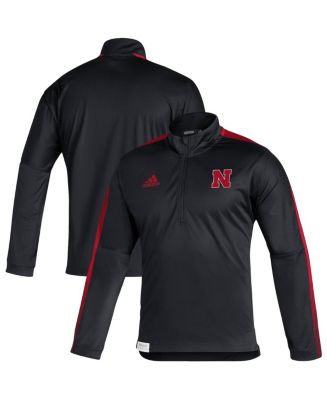 Men's adidas Black Nebraska Huskers 2021 Sideline Quarter-Zip Jacket ...