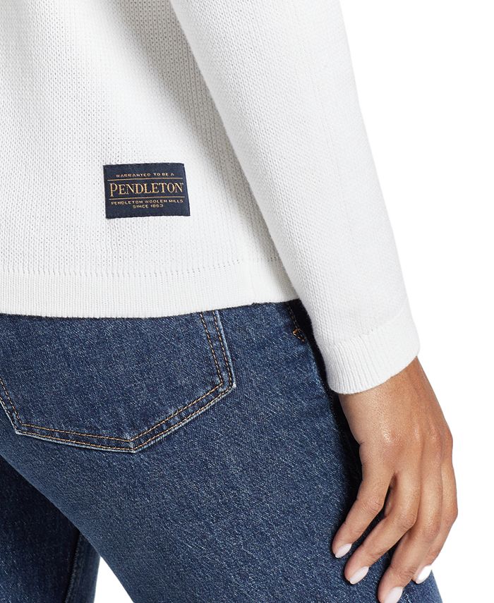 Pendleton Cotton Graphic Sweater & Reviews - Tops - Women - Macy's