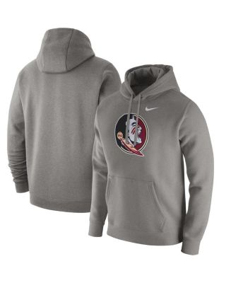 Men's Nike Heathered Gray Florida State Seminoles Logo Club Fleece ...