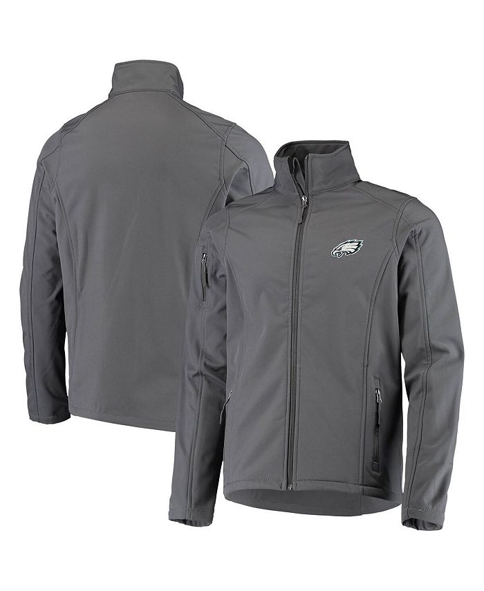 Dunbrooke Men's Charcoal Philadelphia Eagles Sonoma Softshell Full-Zip ...