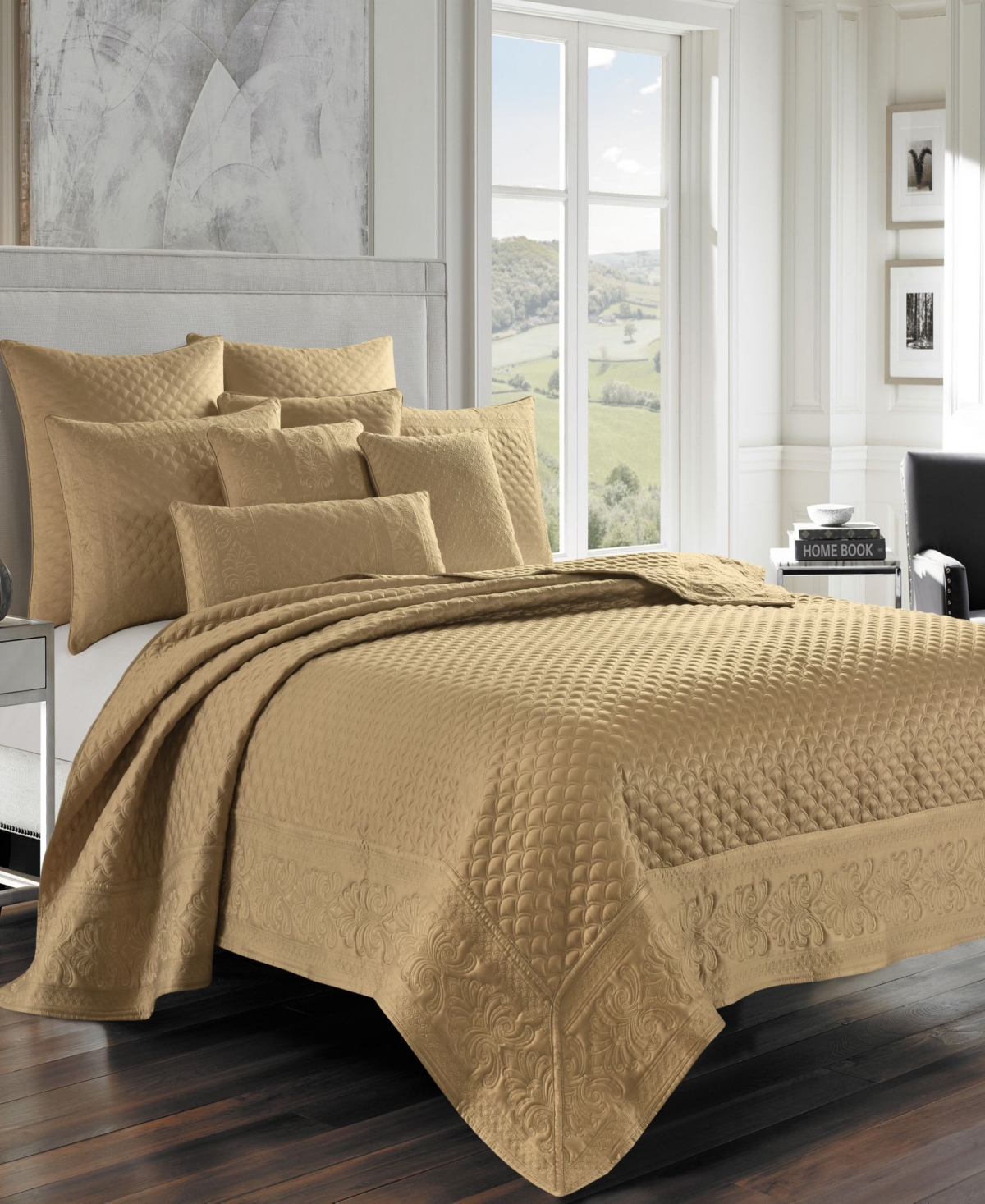 Click here for J Queen New York Lyndon Coverlet  King/California... prices