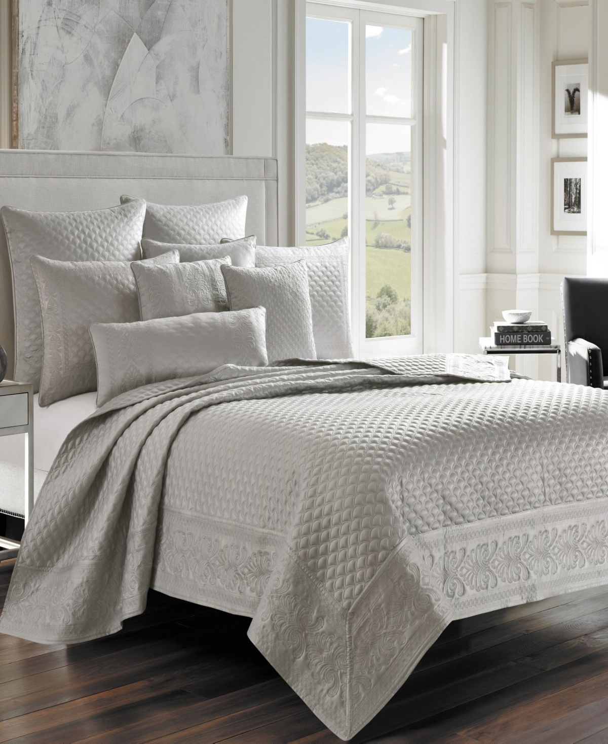 Click here for J Queen New York Lyndon Coverlet  King/California... prices