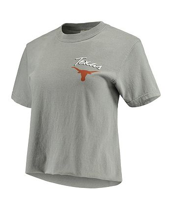Image One Women's Gray Texas Longhorns We've Got Spirit Crop Top - Macy's