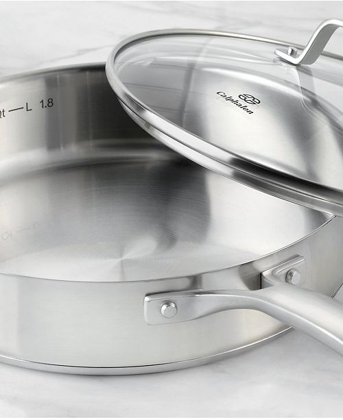 Calphalon Classic Stainless Steel 3 Qt. Covered Saute Pan & Reviews ...
