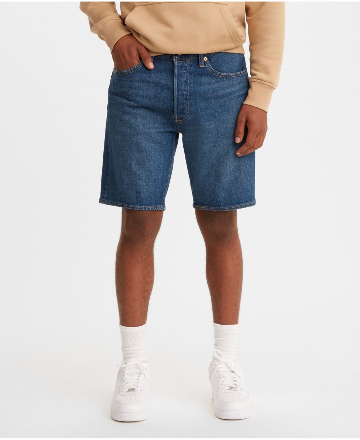 Click here for Levis Mens 501 Original Hemmed Stretch 9 Jean Shor... prices