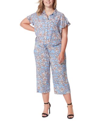 Jessica Simpson Trendy Plus Size Rhea Flutter-Sleeve Top & Imogen Wide ...