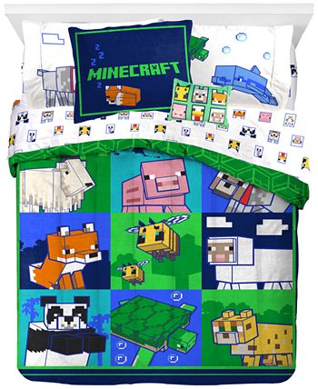 Minecraft CLOSEOUT! Friendly Stripe 8-Pc. Full Comforter Set - Macy's