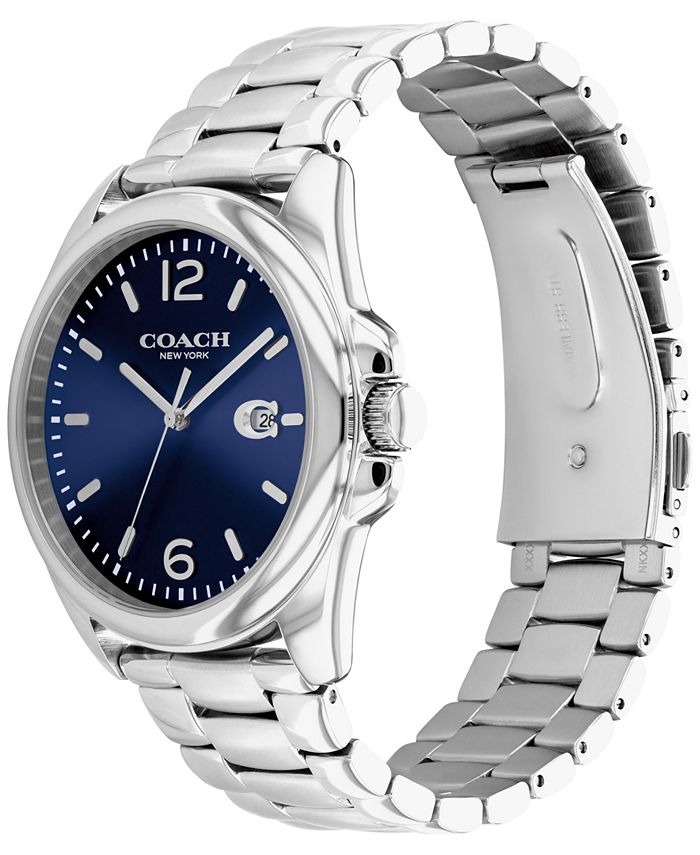 COACH Men's Greyson Stainless Steel Bracelet Watch 41mm - Macy's
