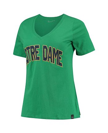 Under Armour Women's Kelly Green Notre Dame Fighting Irish Spine Print ...