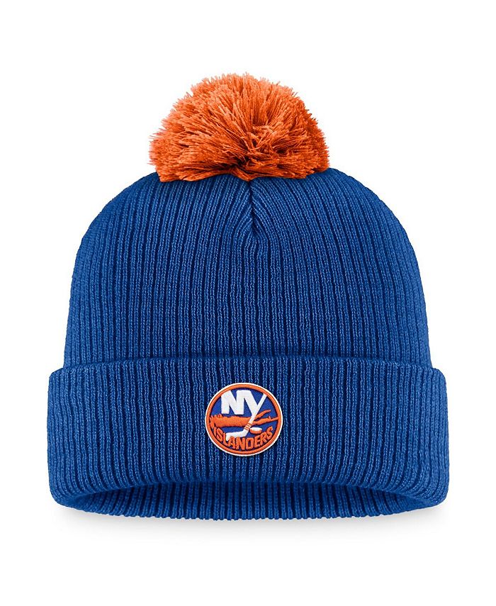 Fanatics Men's Royal New York Islanders Team Cuffed Knit Hat with Pom ...
