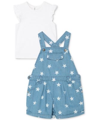 Little Me Baby Girls Shortalls Set - Macy's
