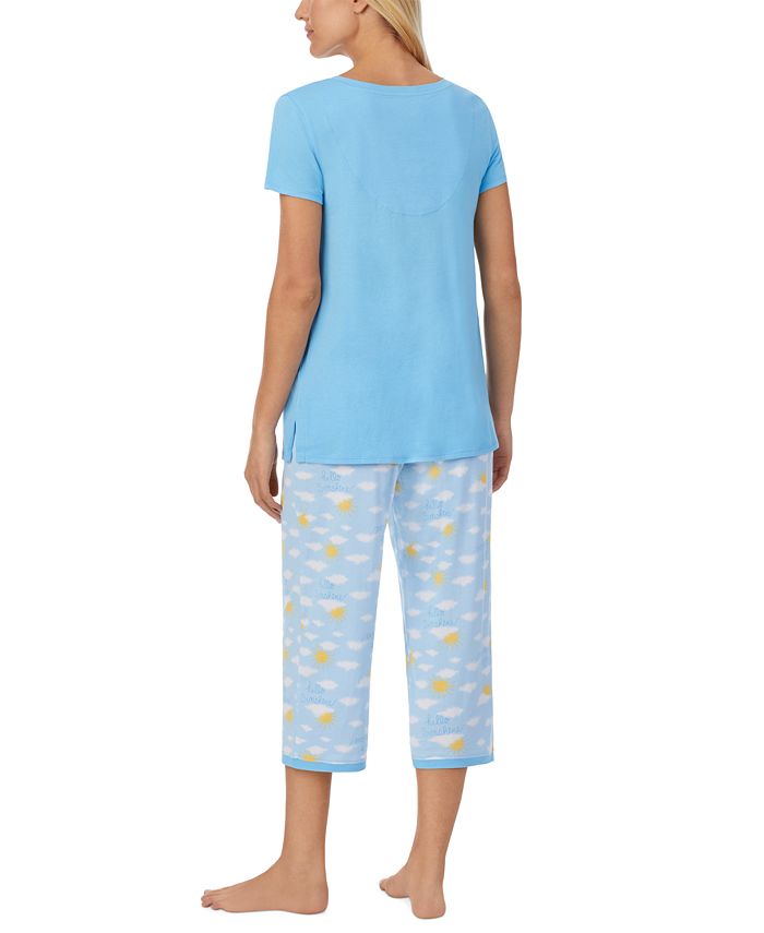 Cuddl Duds V-Neck and Cropped Pants Pajama Set & Reviews - All Pajamas ...