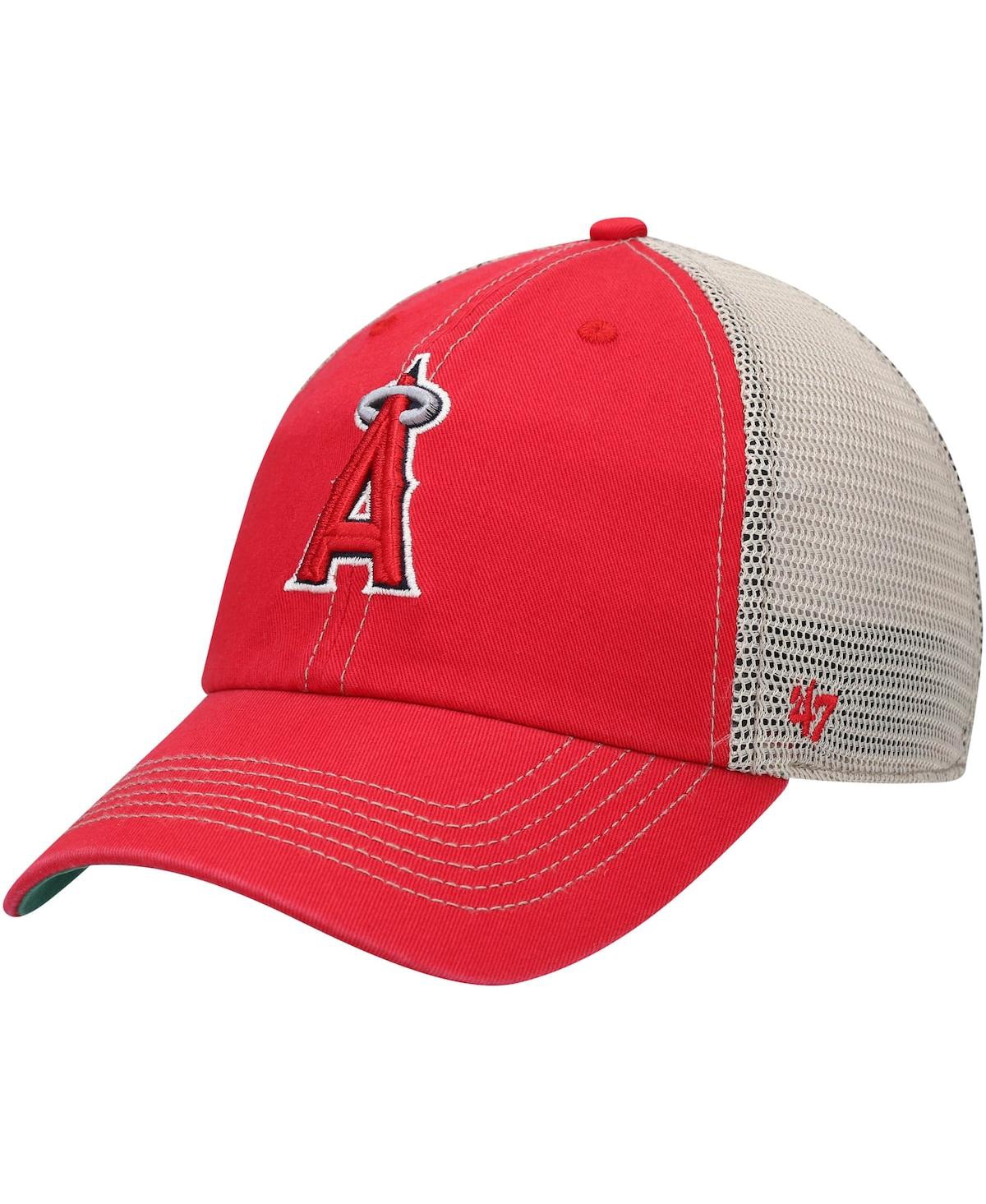 Click here for Mens 47 Red Los Angeles Angels Trawler Clean Up Tr... prices