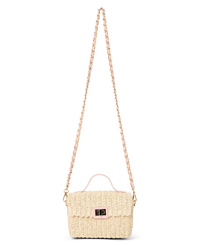 LIKE DREAMS Women's Rosella Turn Lock Mini Straw Crossbody - Macy's