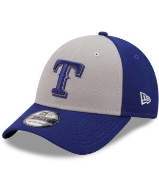Men's New Era Gray, Royal Texas Rangers League 9Forty Adjustable Hat ...