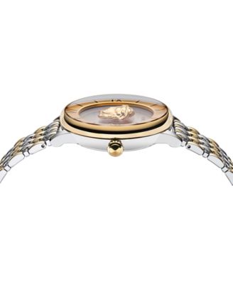 Versace Women's Swiss La Medusa Two Tone Stainless Steel Bracelet Watch ...