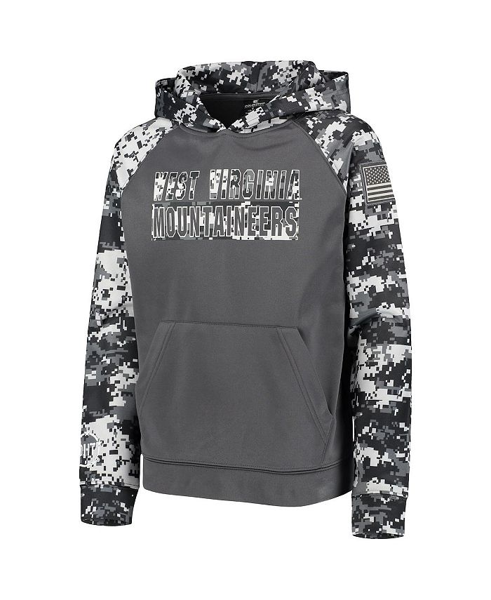 Colosseum Big Boys Charcoal West Virginia Mountaineers OHT Military-Inspired Appreciation ...