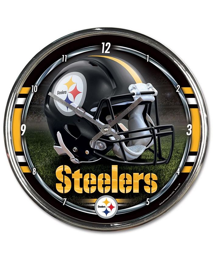 Wincraft Pittsburgh Steelers Chrome Wall Clock - Macy's