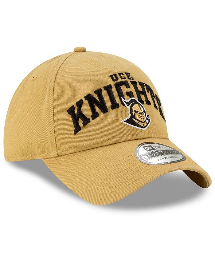New Era Men's Gold Ucf Knights Arch Over Logo 9Twenty Adjustable Hat ...
