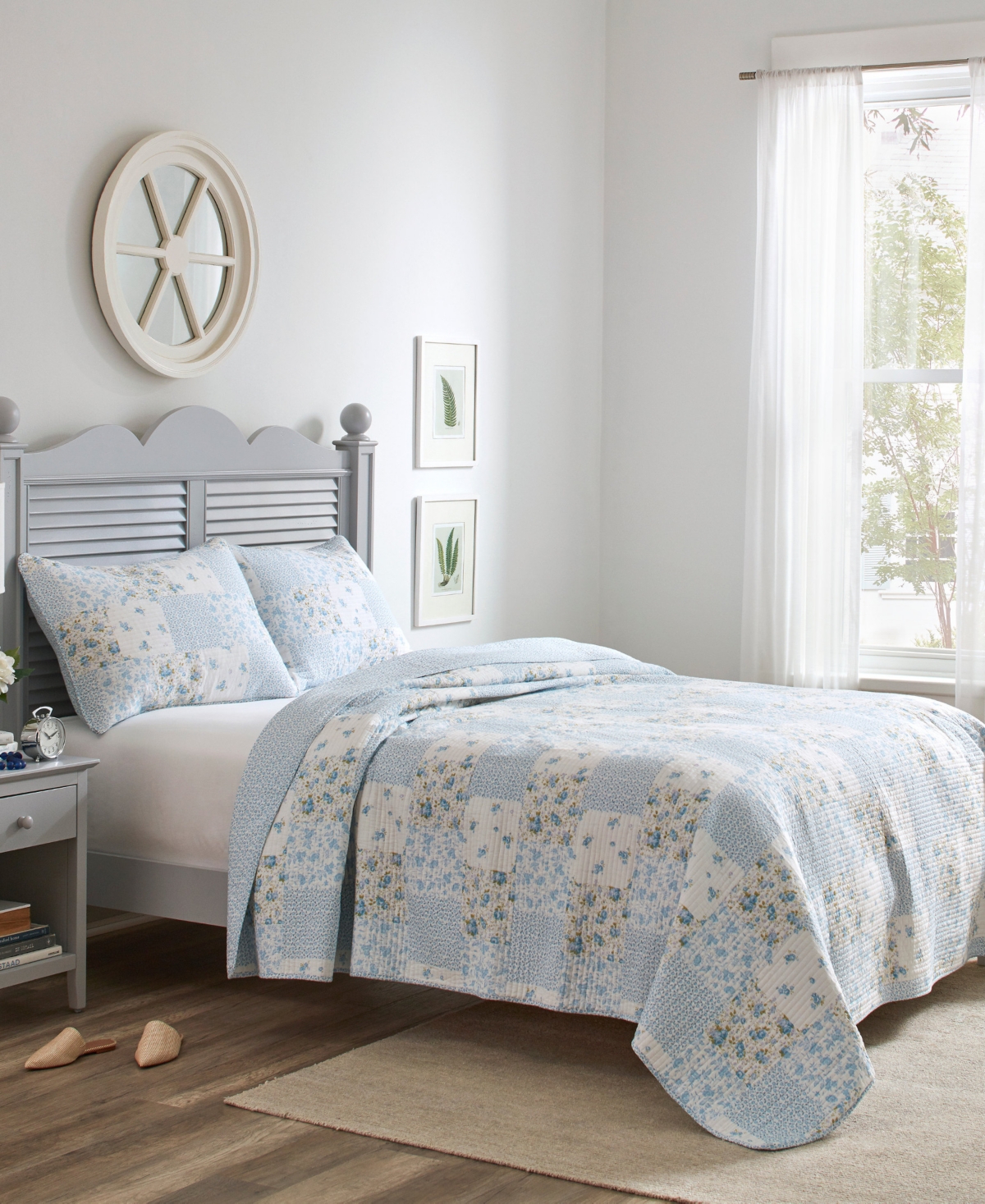 Click here for Laura Ashley Kenna Cotton Reversible 2-Pc. Quilt S... prices