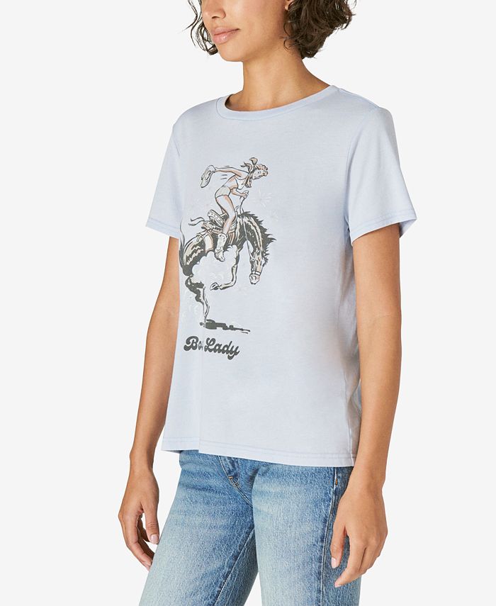 Lucky Brand Womens Boss Lady Graphic T Shirt Macys
