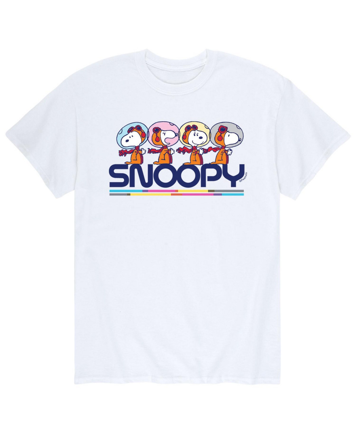 Click here for Mens Peanuts Snoopy Space T-Shirt - White prices