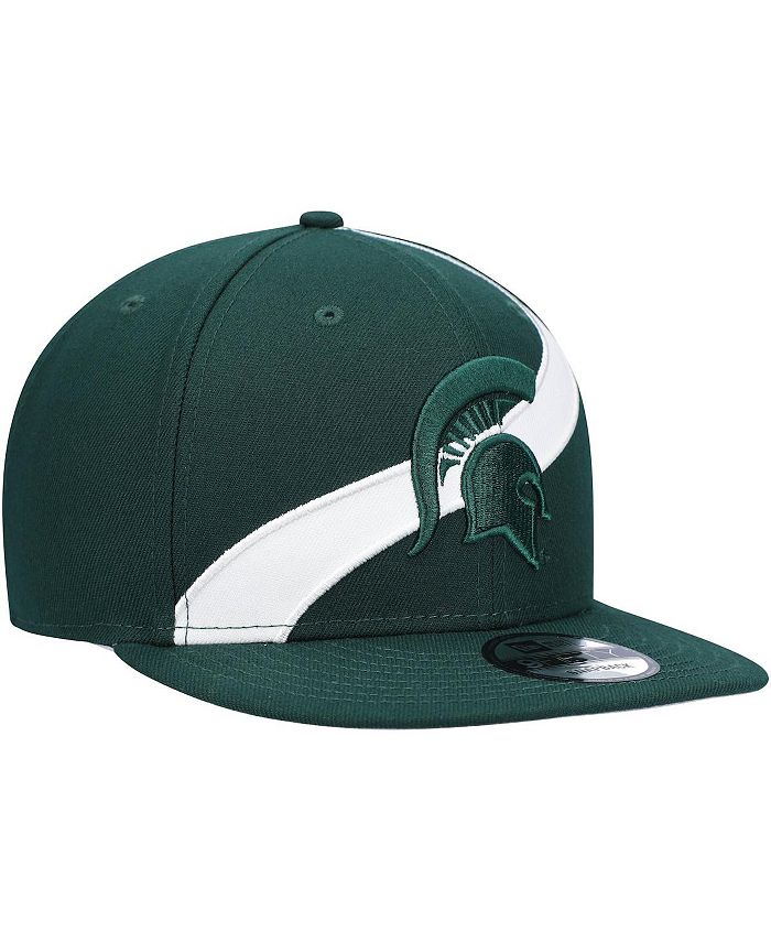 New Era Men's Green Michigan State Spartans Wave 9FIFTY Snapback Hat ...