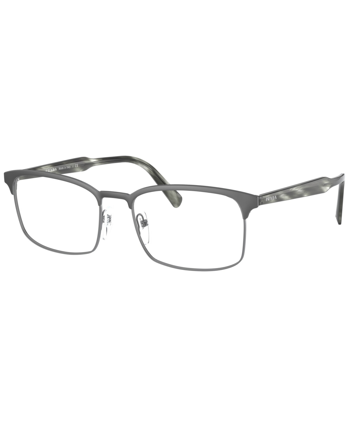 Click here for Prada Pr 54WV Mens Rectangle Eyeglasses - Matte Gu... prices