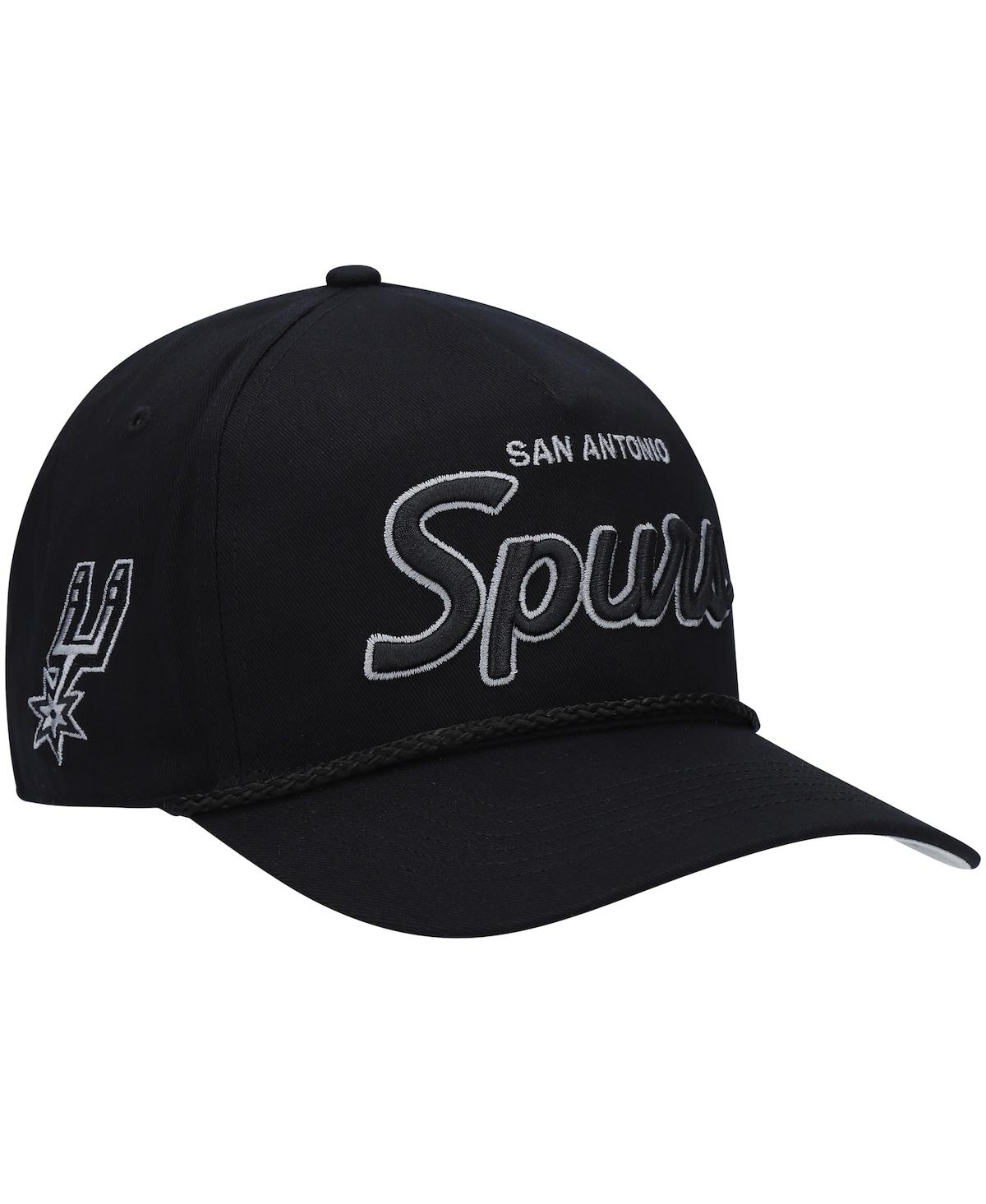 47 Brand Men's Black San Antonio Spurs Crosstown Script Hitch Snapback Hat | ModeSens